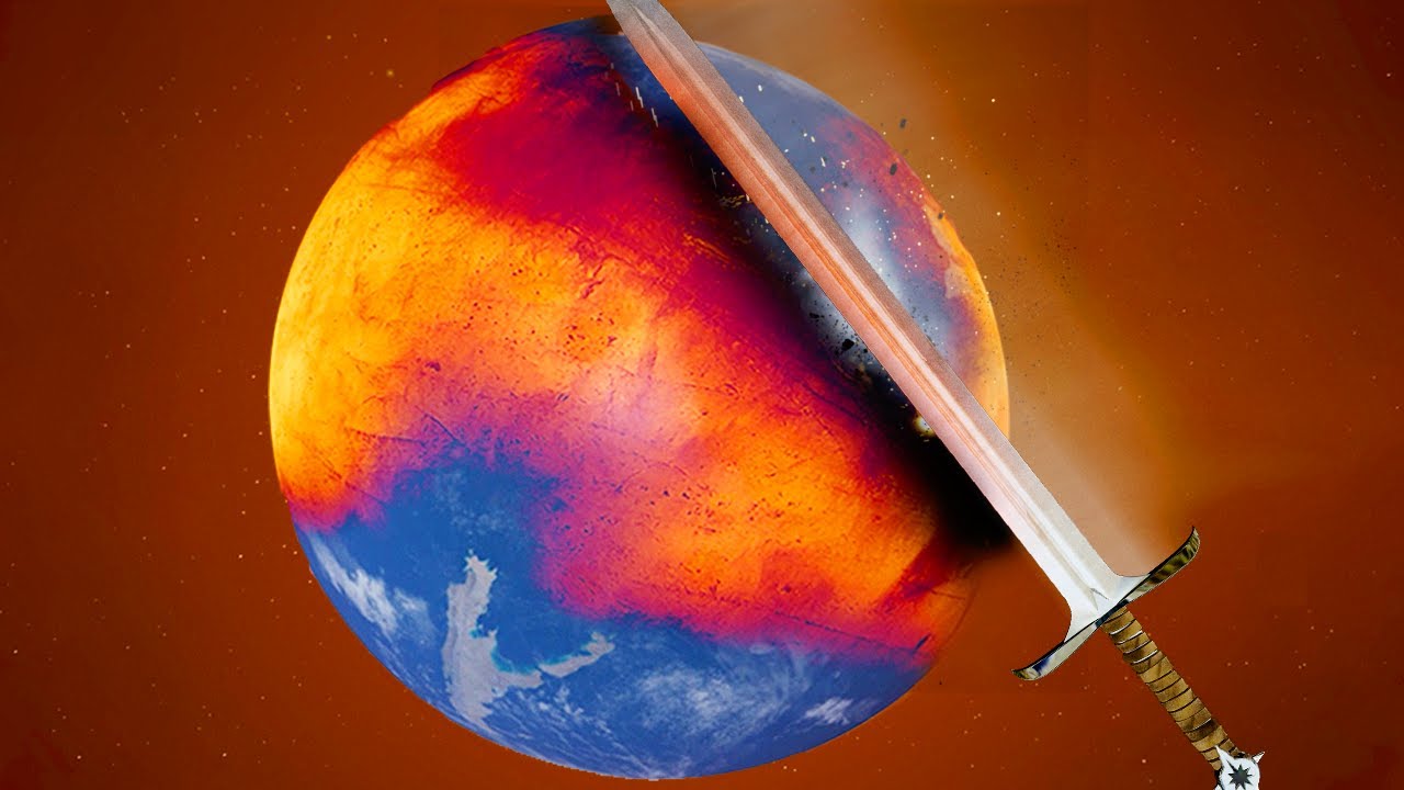 i cut the earth in half with a sword the size of the sun... - YouTube