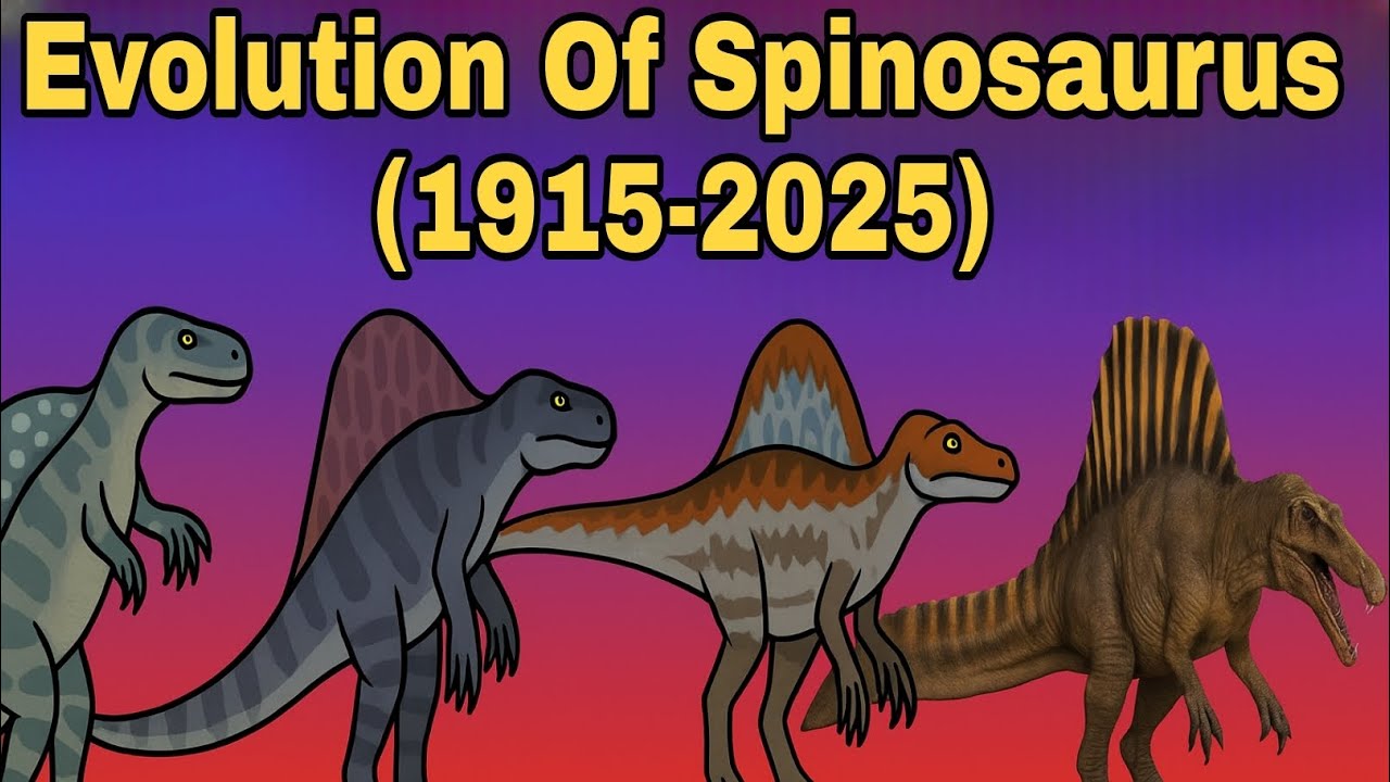 Spinosaurus Evolution (1915–2025) | From Jurassic Park to Prehistoric ...