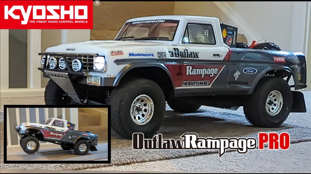 Kyosho Outlaw Rampage Pro - Don't test your punch settings in the house ...