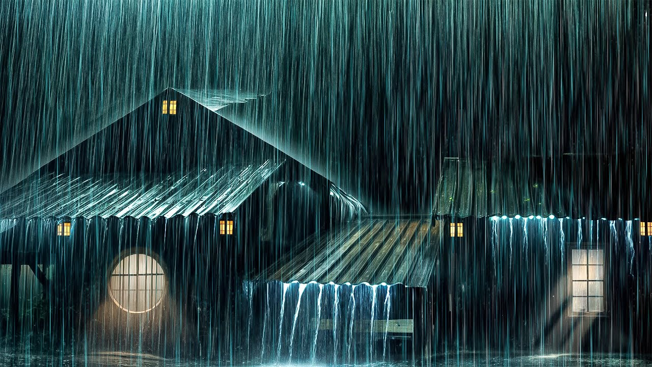 Thunder & Rain Ambience for the Best Sleep of Your Life | Heavy Rain ...