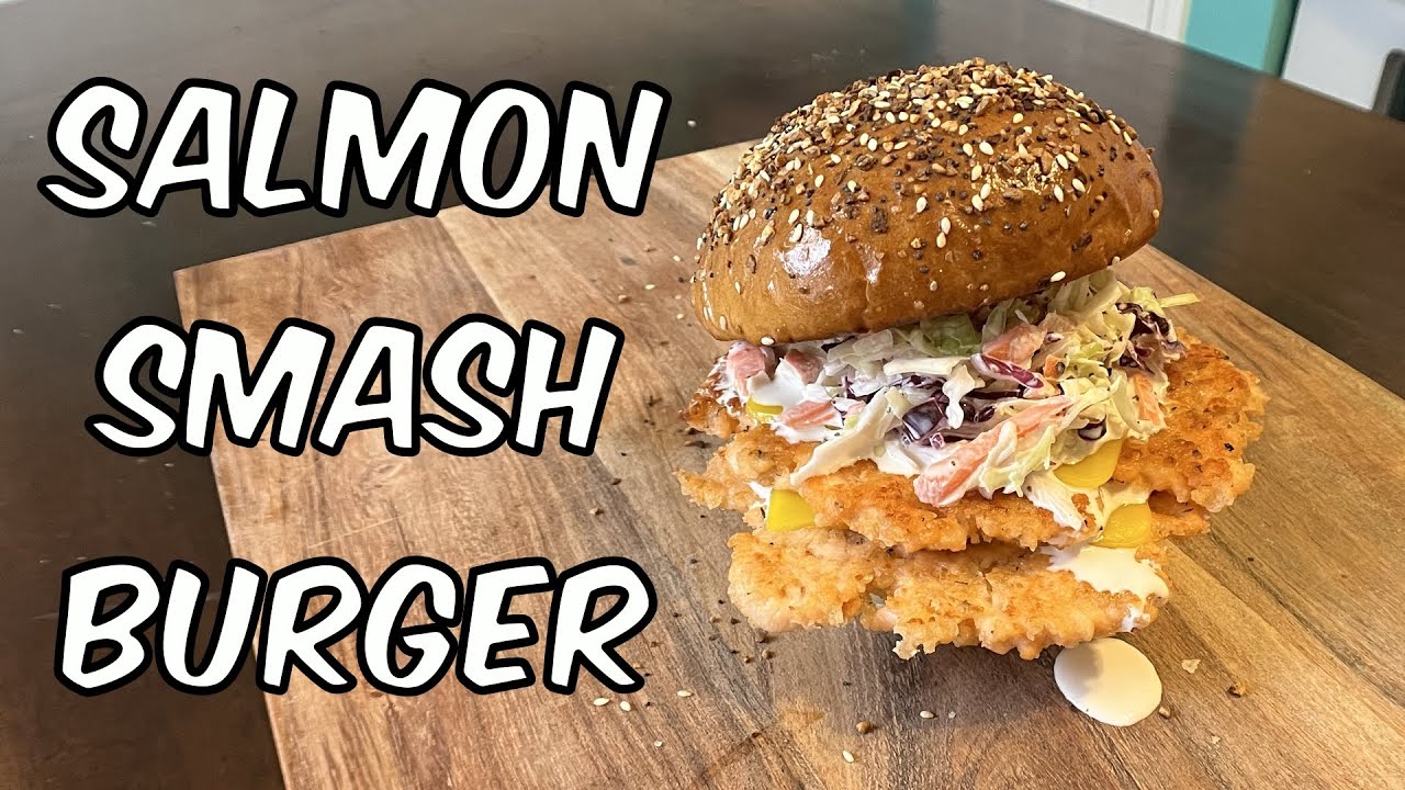 Salmon Smash Burger - YouTube