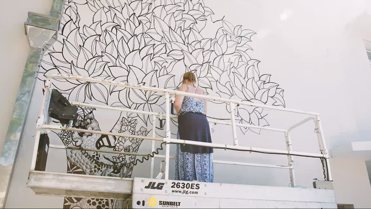 Mural by Kelsey Montague #OnLincoln - YouTube