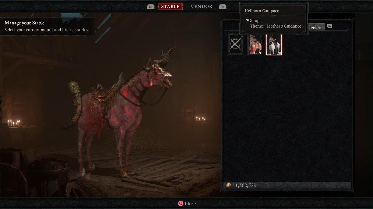 Diablo IV temptation mount-ashava horn - YouTube