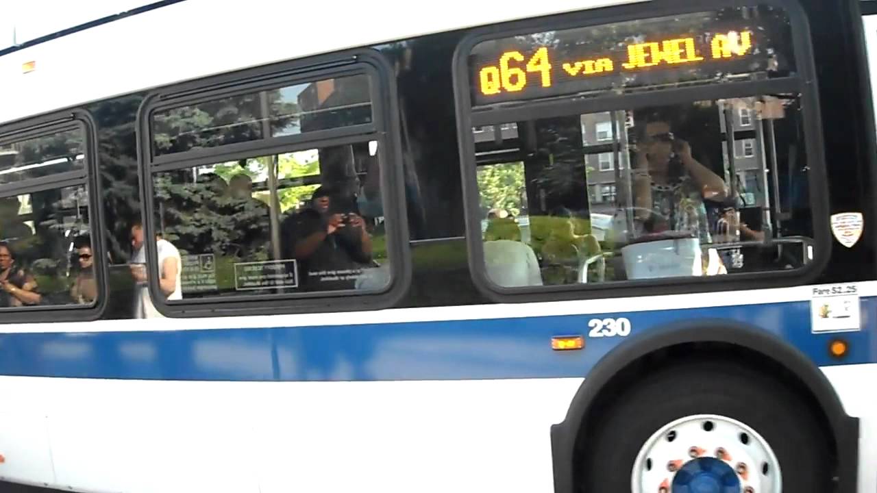 Mta New York City Bus C40LF #230 On The Q64 - YouTube