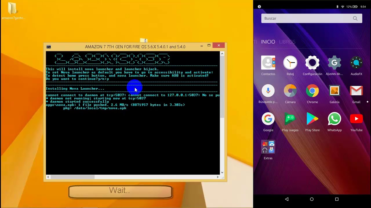 Insall Nova Launcher In Amazon Fire 7' - YouTube