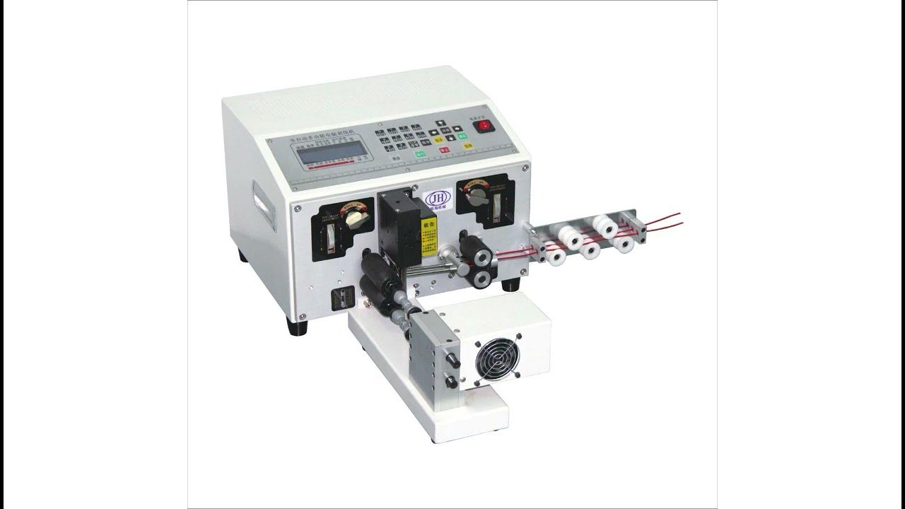 Automatic wire cutter stripper and twister machine RS-320+T - YouTube