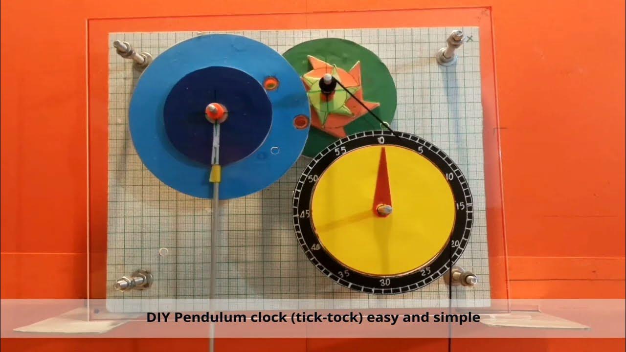 DIY mechanical pendulum clock tick tock starting from basics : Easy and ...