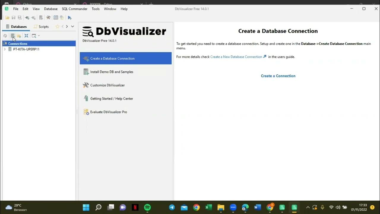 Dbvisualizer Installation And Configuration To Odoo 14 Youtube