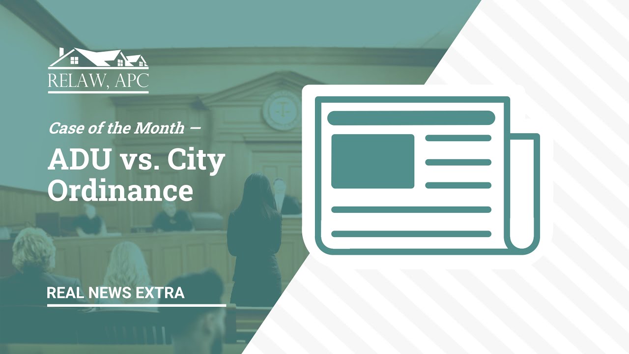 Real News Extra: ADU vs City Ordinance - YouTube