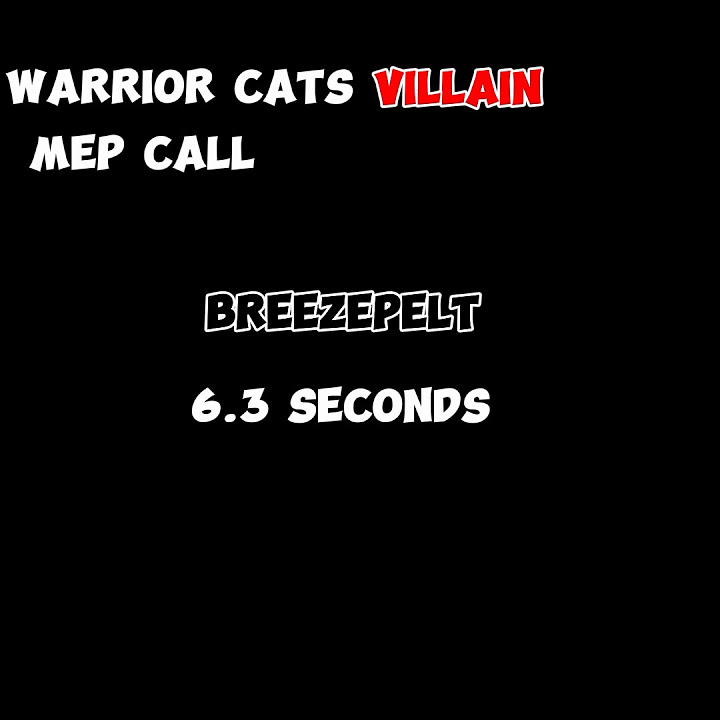 Warrior cat villain mep call *READ DESCRIPTION* #warriors #warriorcats - YouTube