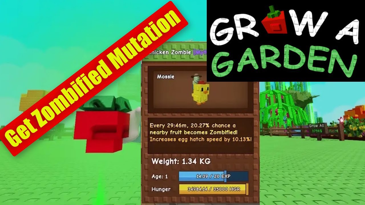 How To Get Zombified Mutation In Grow A Garden | The Tube