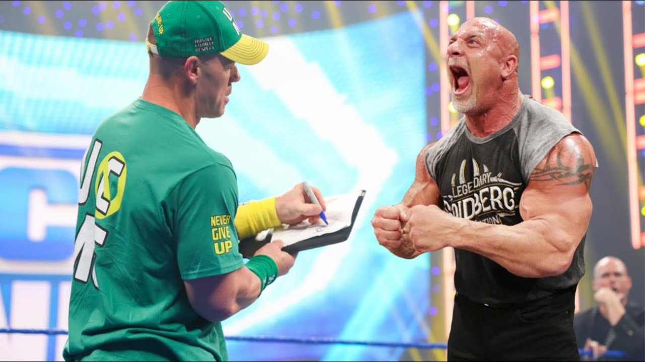 WWE Goldberg vs John Cena Summerslam 2021 John Cena attack Goldberg and ...