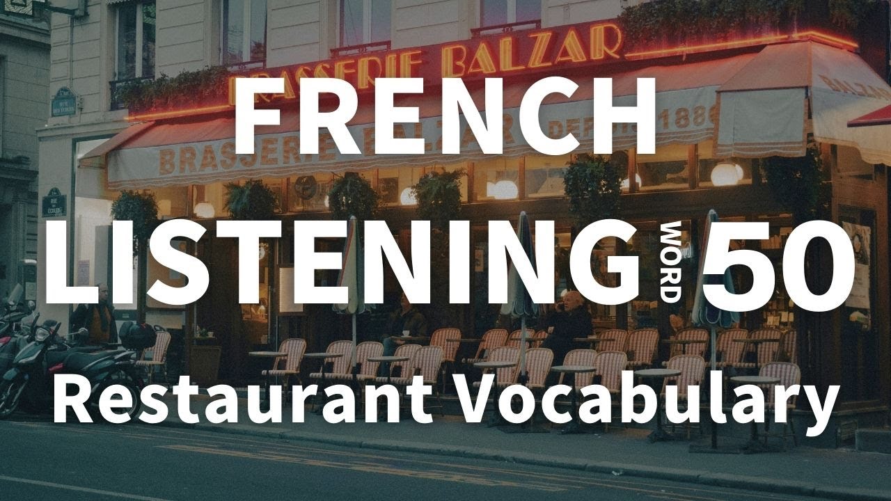 Easy French Listening | Words for Restaurant - YouTube