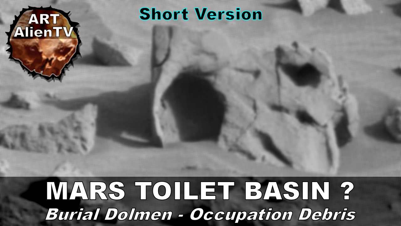 LIFE ON PLANET MARS - TOILET BASIN & OUTFLOW PIPE ? ArtAlienTV (2min ...