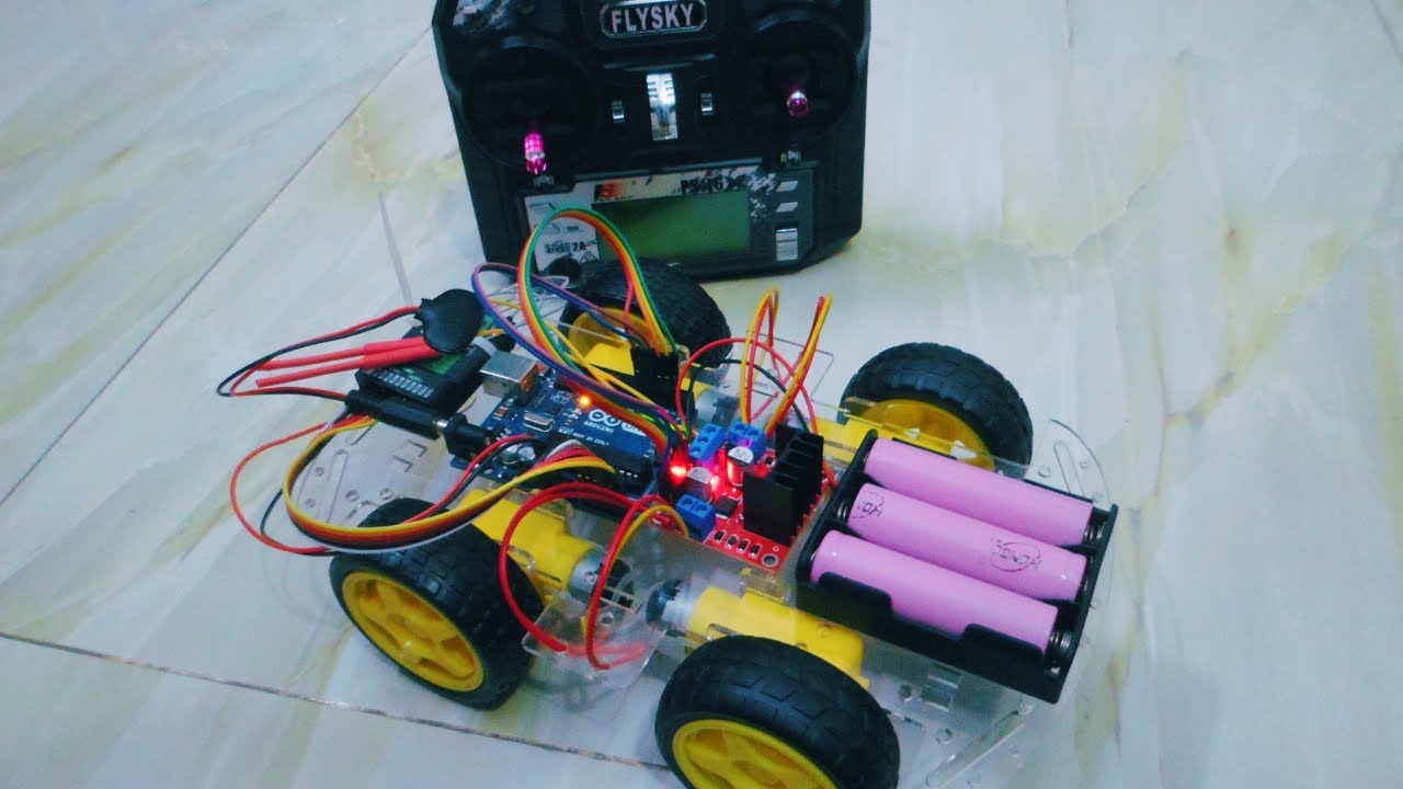 Ultimate Arduino RC Car Build Using FS-i6X Transmitter! - YouTube