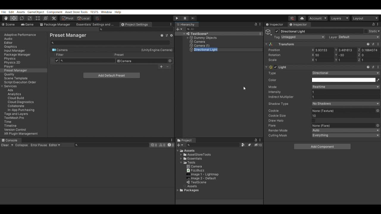 Unity - Improved Preset Tools - YouTube