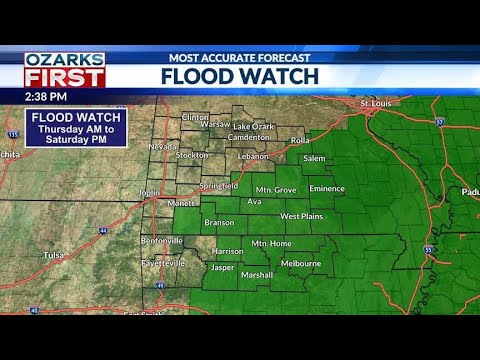 Weather Update: Flood Watches posted - YouTube