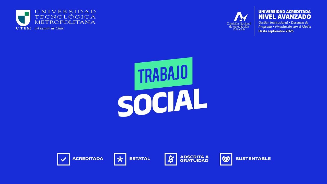Trabajo Social - Admisión UTEM - YouTube