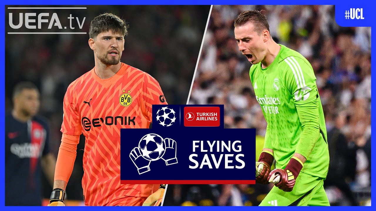#UCL Great Saves Semi-Finals | Kobel, Lunin... - YouTube
