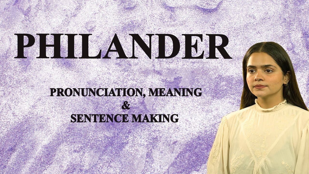 Philander - Meaning_&_Pronunciation_Word_World_Audio_Video_Dictionary ...