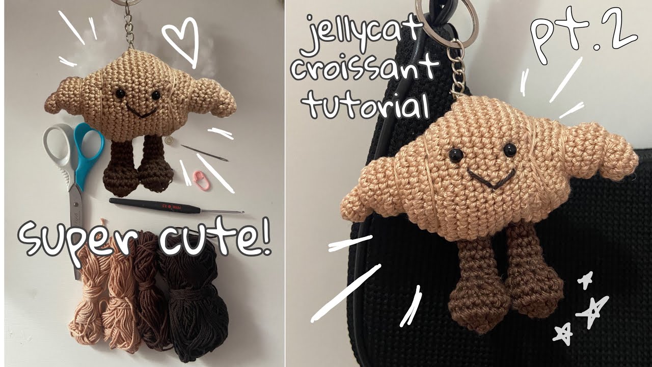 Crochet Jellycat Inspired Croissant Plushie | Easy Step-by-Step ...