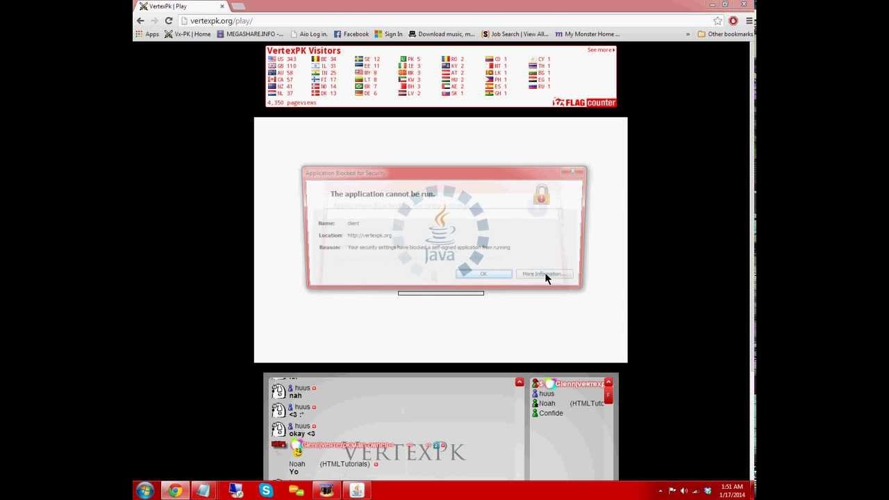 Java Fix - Application Blocked by Security Settings for windows 7 - YouTube