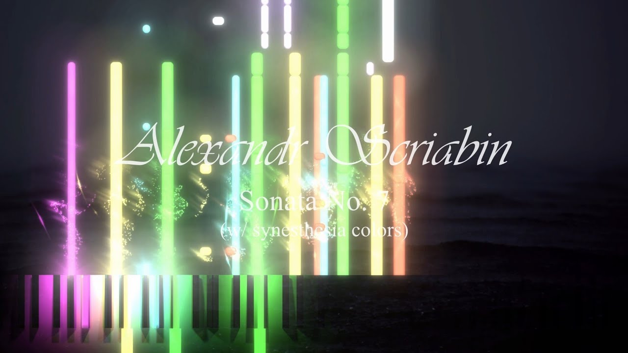 Scriabin - Sonata 7 (w/ synesthesia colors) - YouTube
