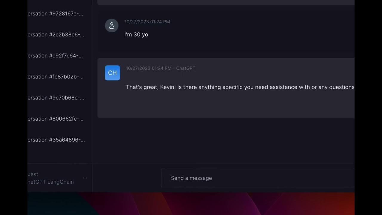ChatGPT clone with LangChain, Memory and AgentLabs - YouTube