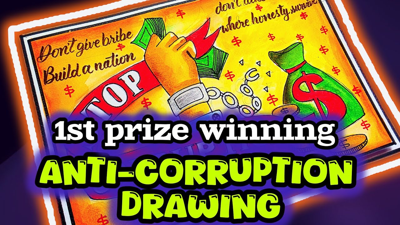 Anti-Corruption Day 2025 Drawing | Stop Corruption Drawing | Awareness ...