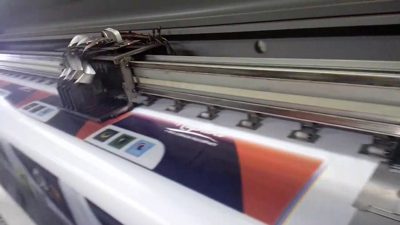 Mesin banner outdoor second - YouTube