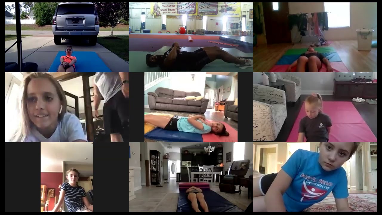 April 29, 2020 Red & Level 6-10 Tumbling shapes and core - YouTube