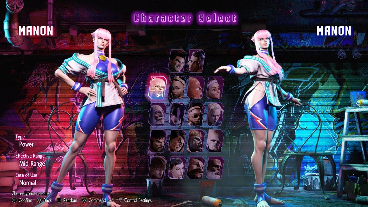 Street Fighter 6: Manon Practice Mode Movelist Overview -- Fast Jab ...