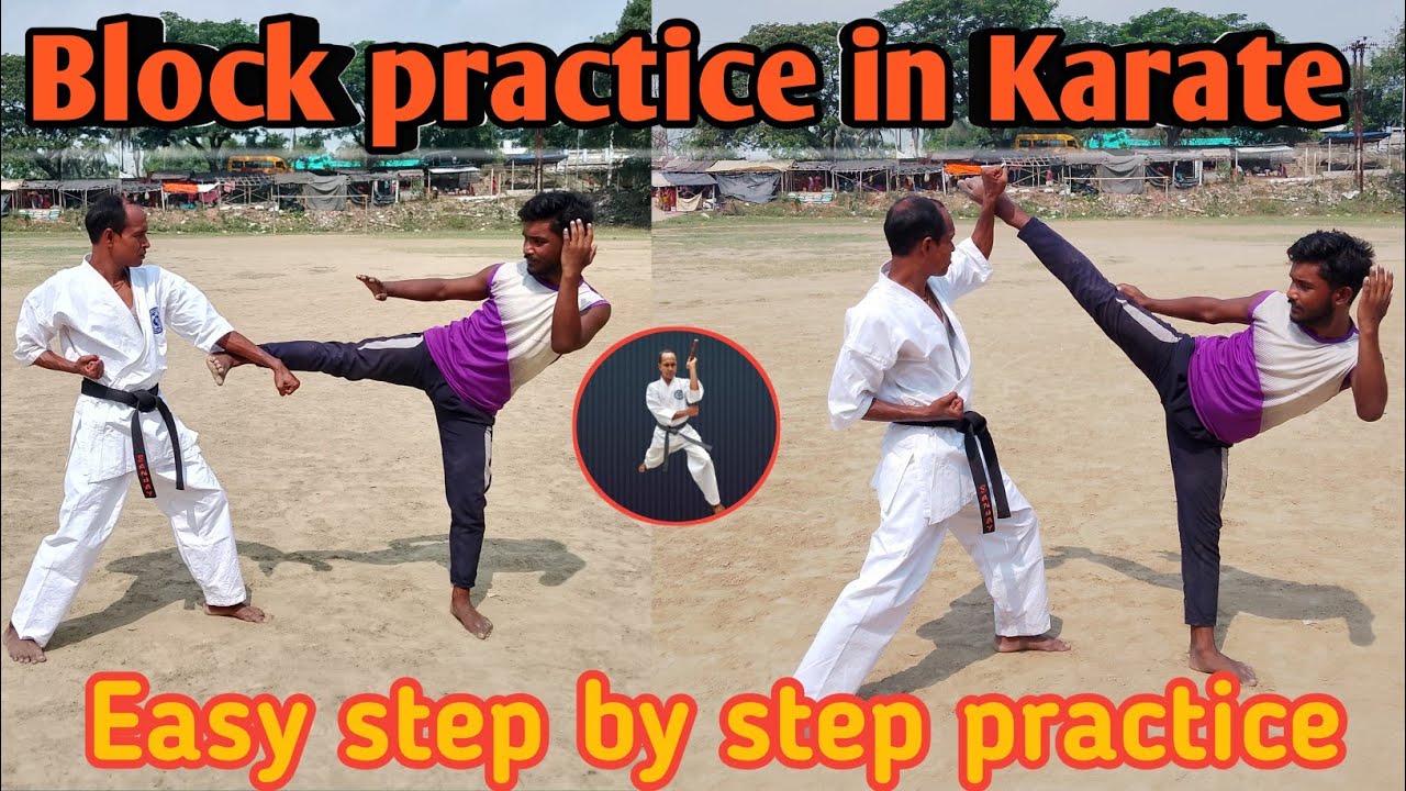 😱Block practice in Karate😱 Karate block practice।।Katate block‌//karate ...