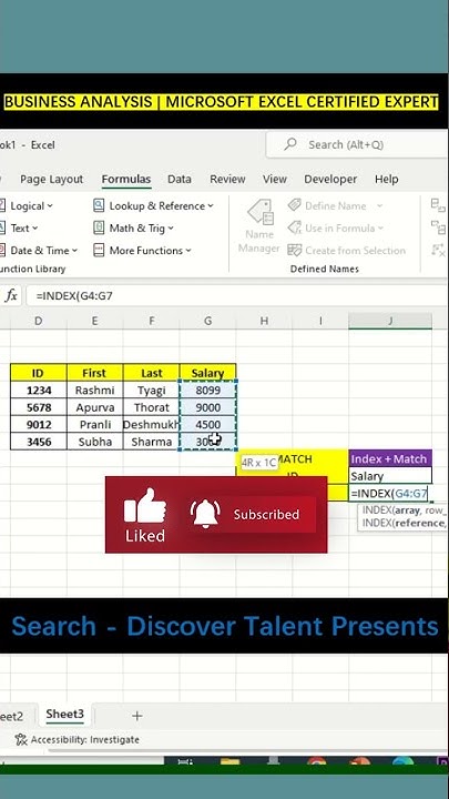How to use INDEX and MATCH - Index and Match in Excel - INDEX & MATCH Functions Combo in Excel ...