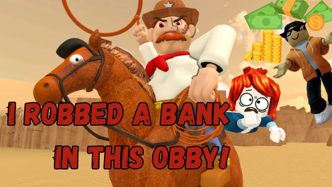 ESCAPE COWBOY ROBBY'S EVIL BANK RUN (Obby) Roblox Gameplay Walkthrough ...