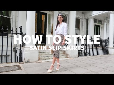 How To Style Satin Slip Skirts | Peexo