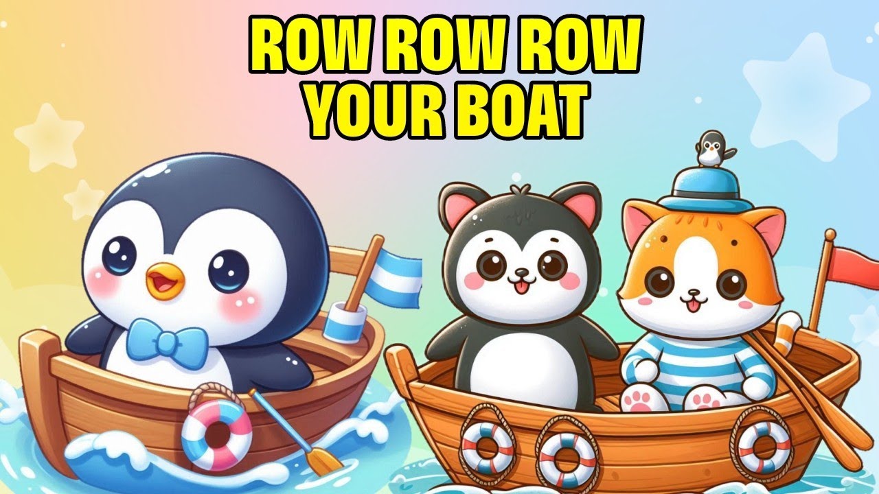 Row, Row, Row Your Boats | Super Simple Songs | Songs Kids Family Happy ...