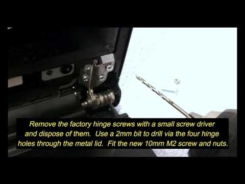 MSI laptop hinge repair - YouTube