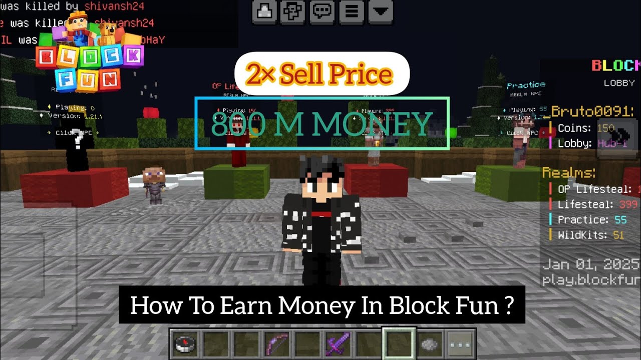 How To Earn Money In Block Fun 💸 (2× Sell Price) 1m in just 5 minute 😍 ...
