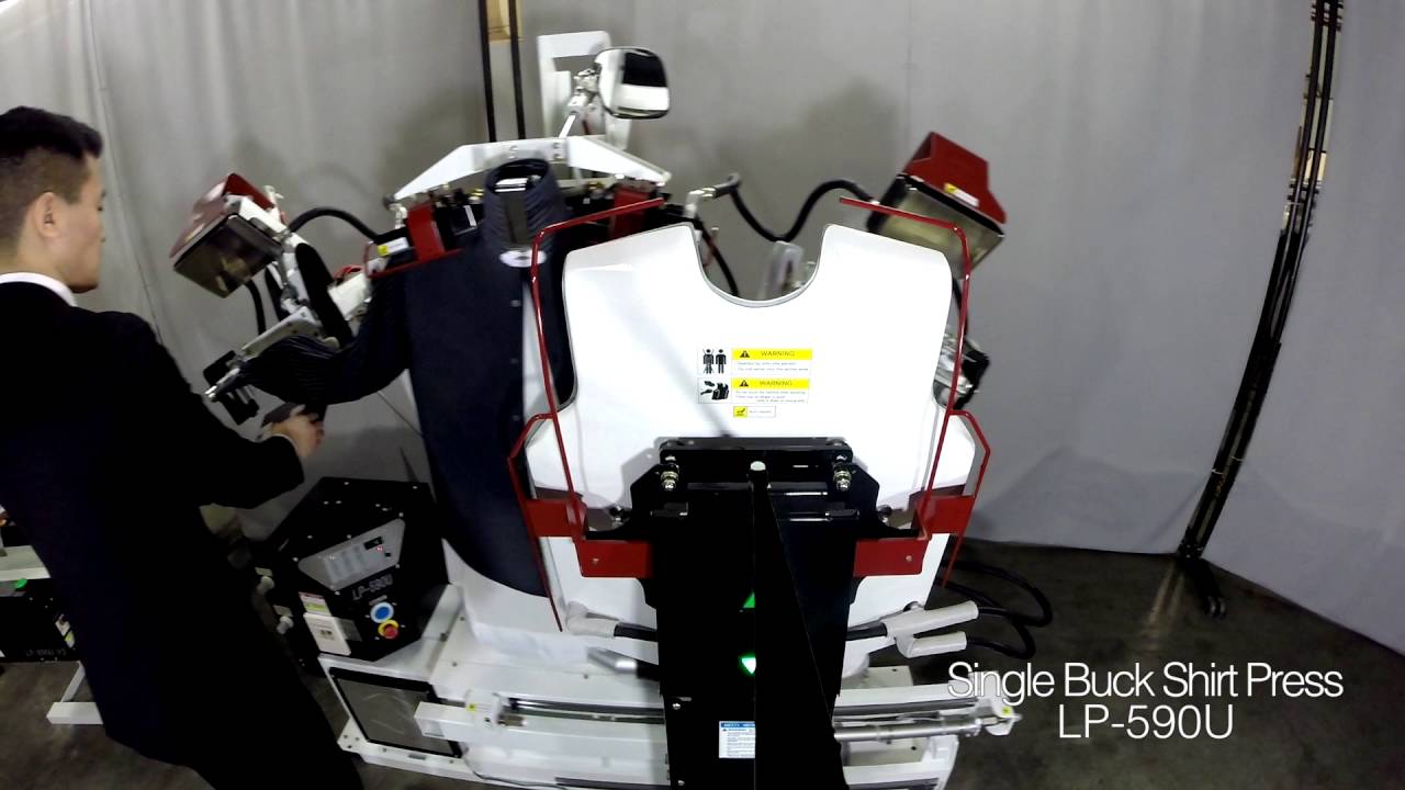 Sankosha Single Buck Shirt Press & Single Collar & Cuff Press ...