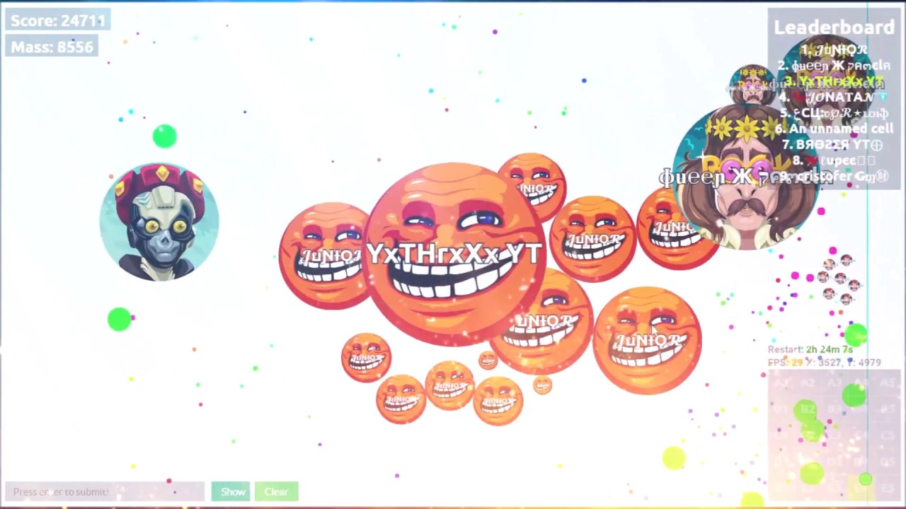 Agar.io | Germs.io | The best moments playing germs.io whit the clan SK ...