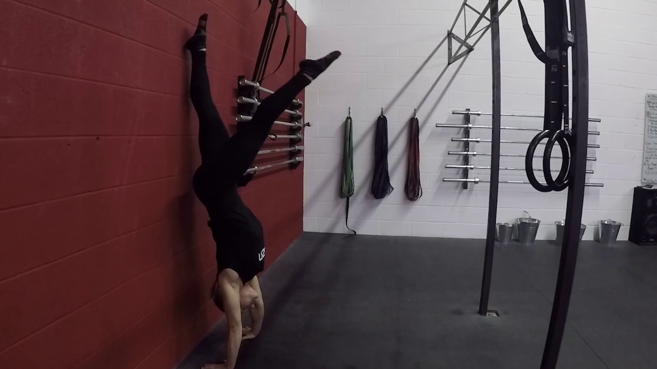 Split Kick Up with Wall - YouTube