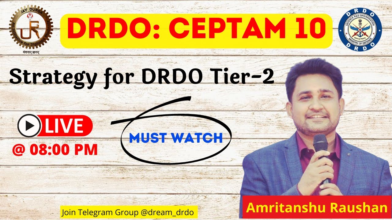 DRDO CEPTAM 10 || Strategy for DRDO Tier-2 || Amritanshu Raushan - YouTube