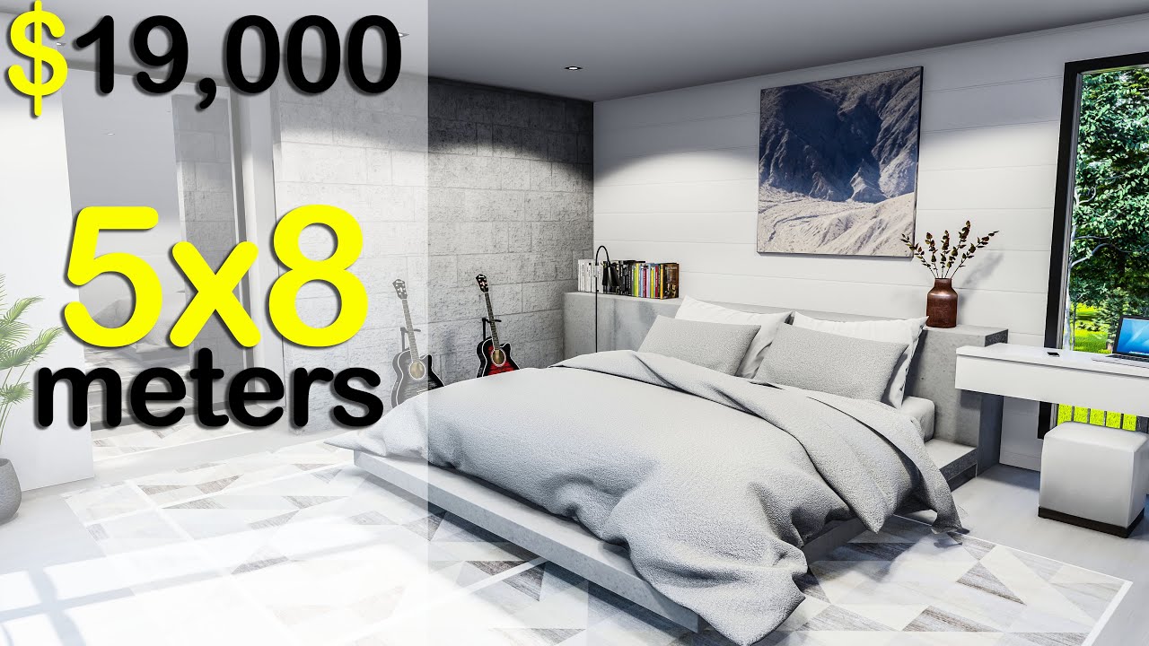 (5x8 Meters) Loft Design | Minimalist House Tour - YouTube