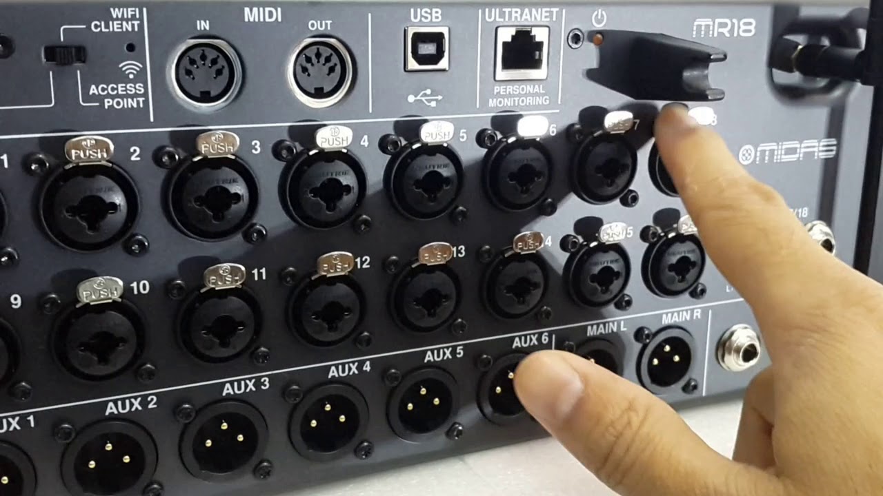 รีวิวสินค้า Digital Mixer MIDAS MR-Series MR18 - YouTube