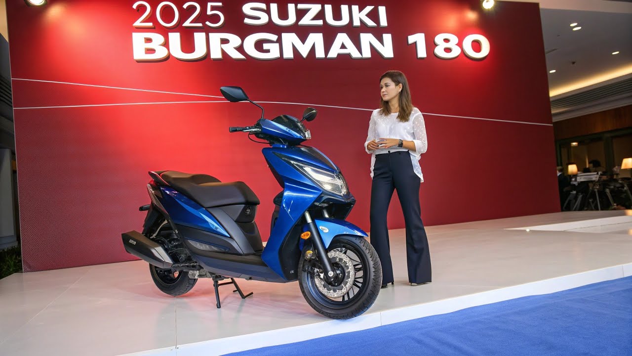 New 2025 Suzuki Burgman 180 | The Ultimate Urban Maxi-Scooter! Finally ...
