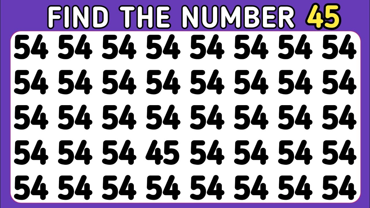 Test Your observation skills | Number and letter Spotting edition ...