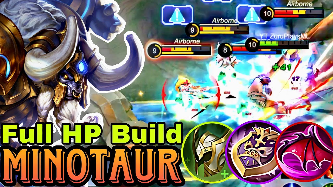 Non-Stop 4-Man Ult 🔥 MVP 10.7 Minotaur Full HP Build ~ MLBB ZuruPlaysML ...