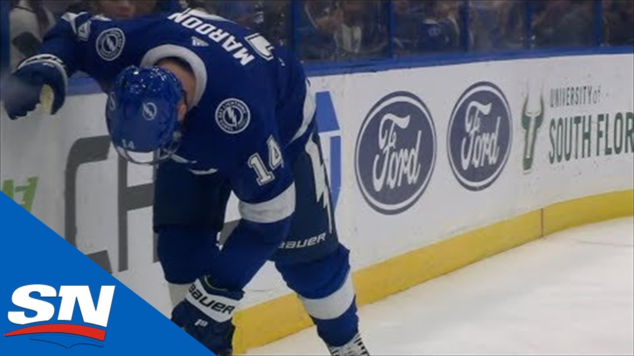 Pat Maroon Struggles To Lightning Bench After Inadvertent Elbow To Jaw ...