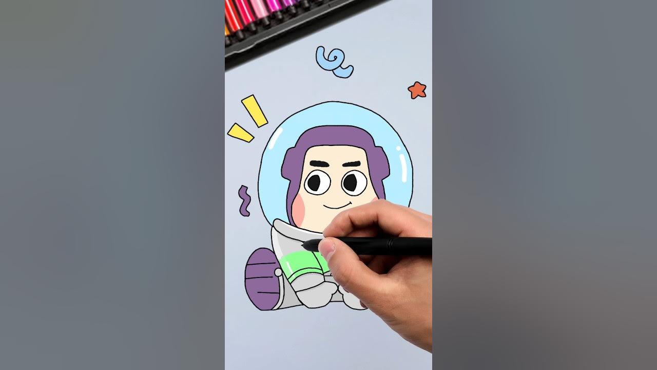 How to Draw Chibi Buzz Lightyear – Easy Step-by-Step Tutorial! 🚀 # ...